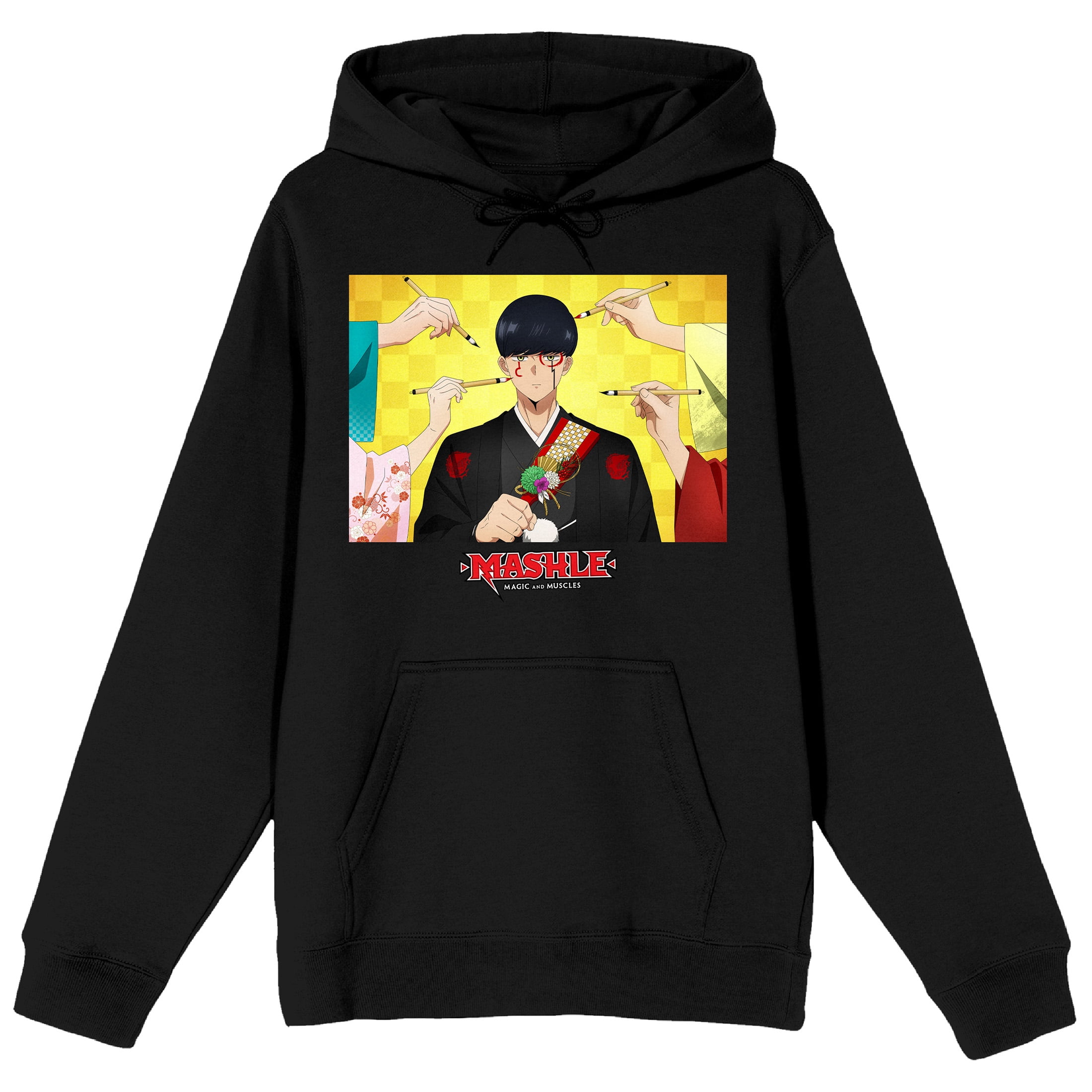Mashle Magic & Muscles Mash Burnedead Adult Black Hoodie-4XL - Walmart.com