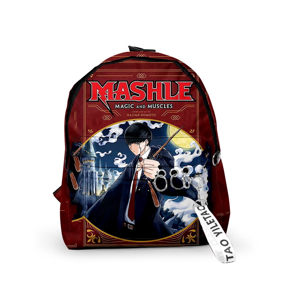 Mashle Magic and Muscles Bag Double Shoulder Backpack School Travel Bag ...