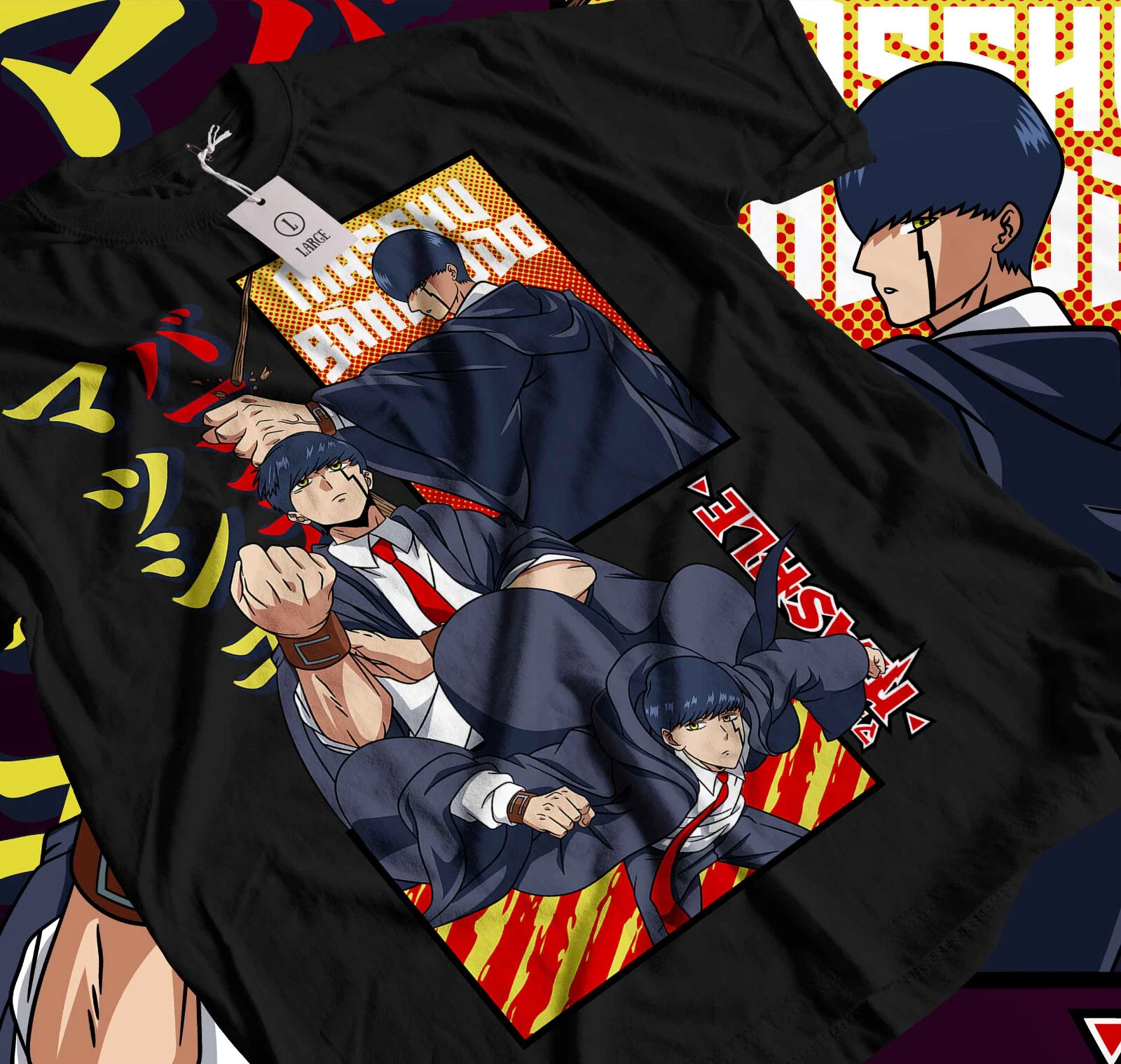 Mashle T-Shirt Magic and Muscles Mash Cream Puff Kawai Anime Gift Shirt ...