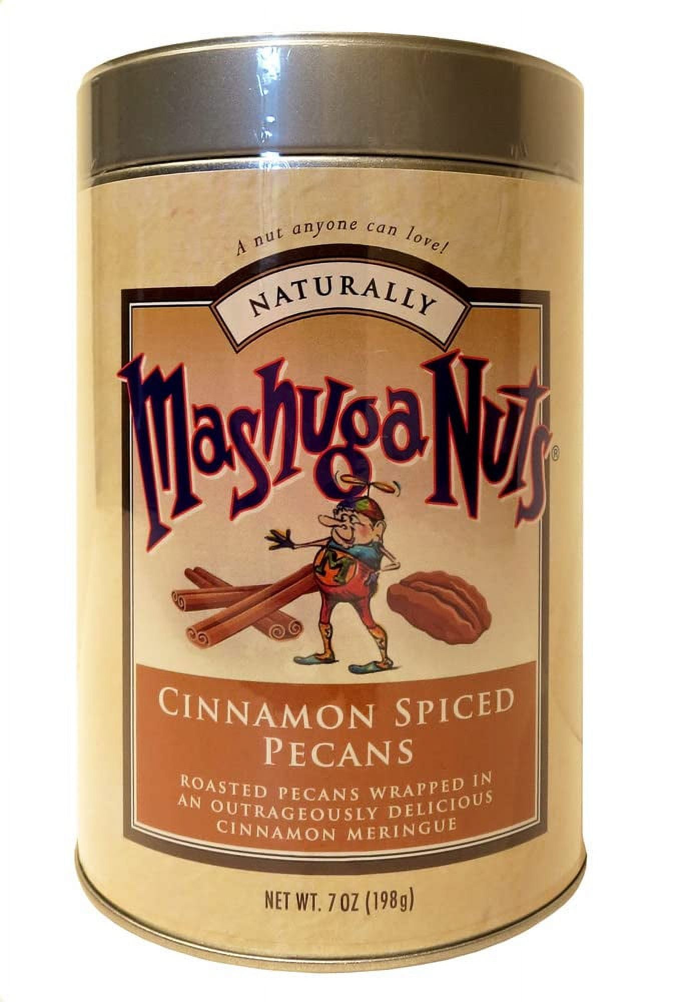 Mashuga Nuts Large Gift CM31 Canister Cinnamon Spiced Pecans - Walmart.com