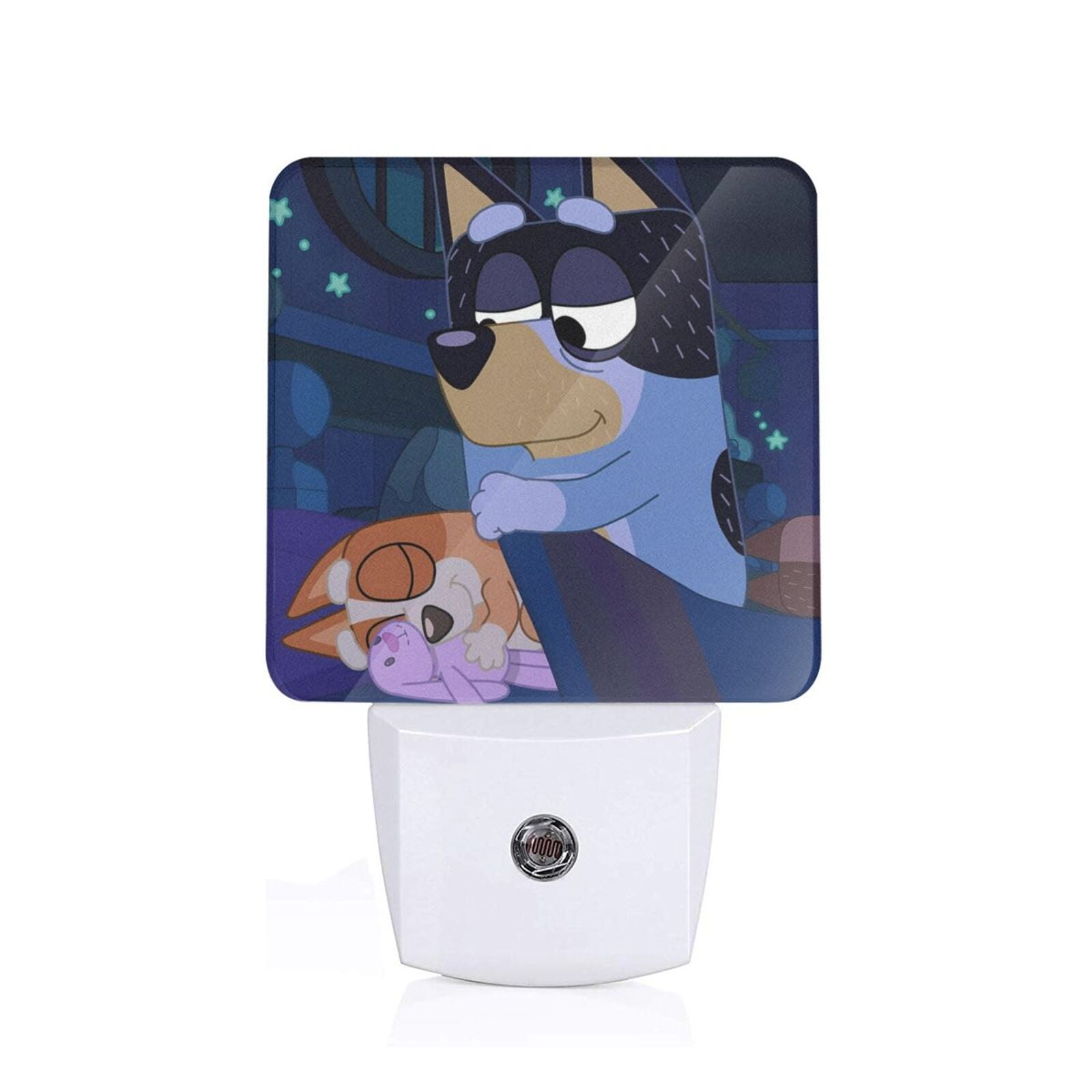 Masiiu Bluey Print LED Night Lights with Dusk to Dawn Sensor, Kids ...