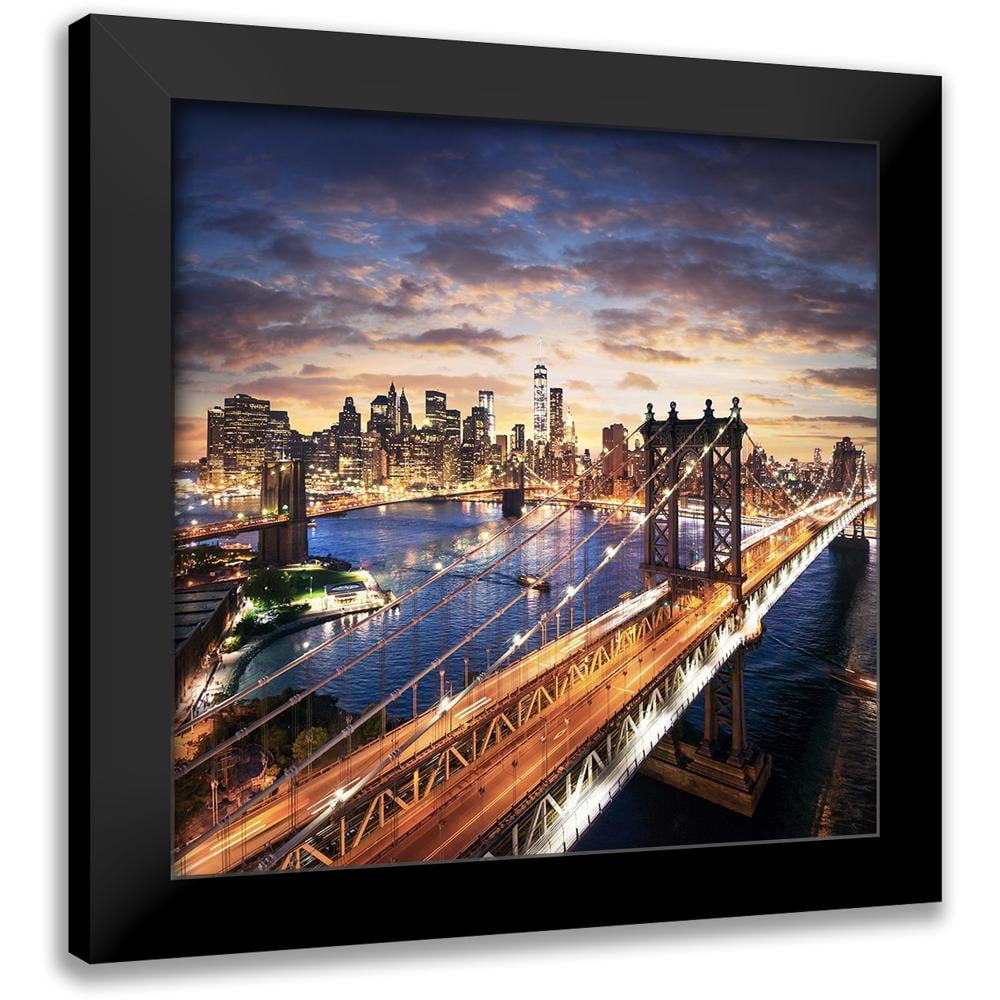 Masik, Ilja| 15x15 Black Modern Framed Museum Art Print Titled - Sunset ...