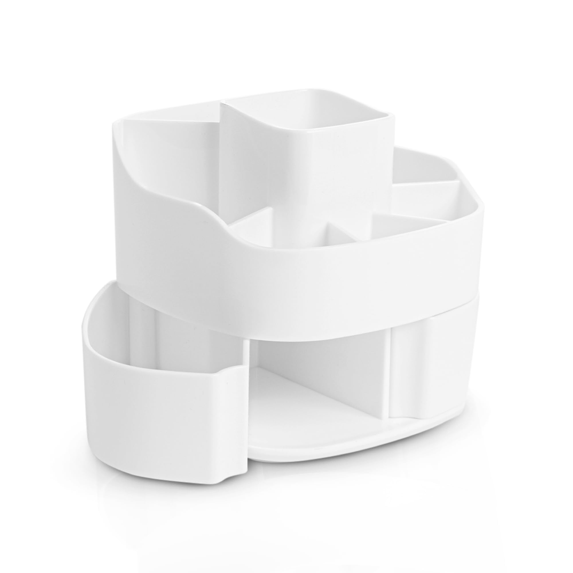 Masirs Small Rotating Makeup Organizer - A Mini Yet Spacious Cosmetic ...