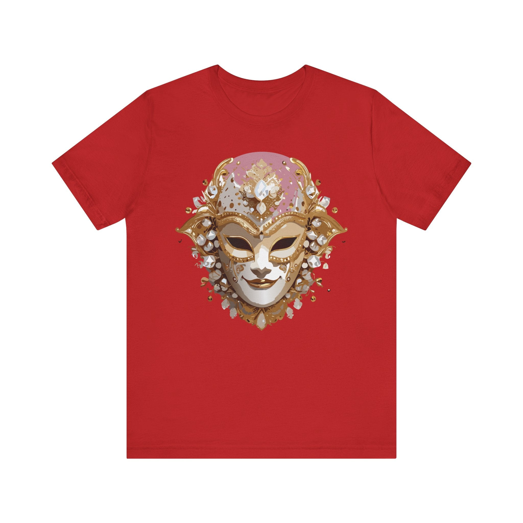 Mask Shirt, Shirt with Mask, Tee Shirt with Gold Face - Walmart.com