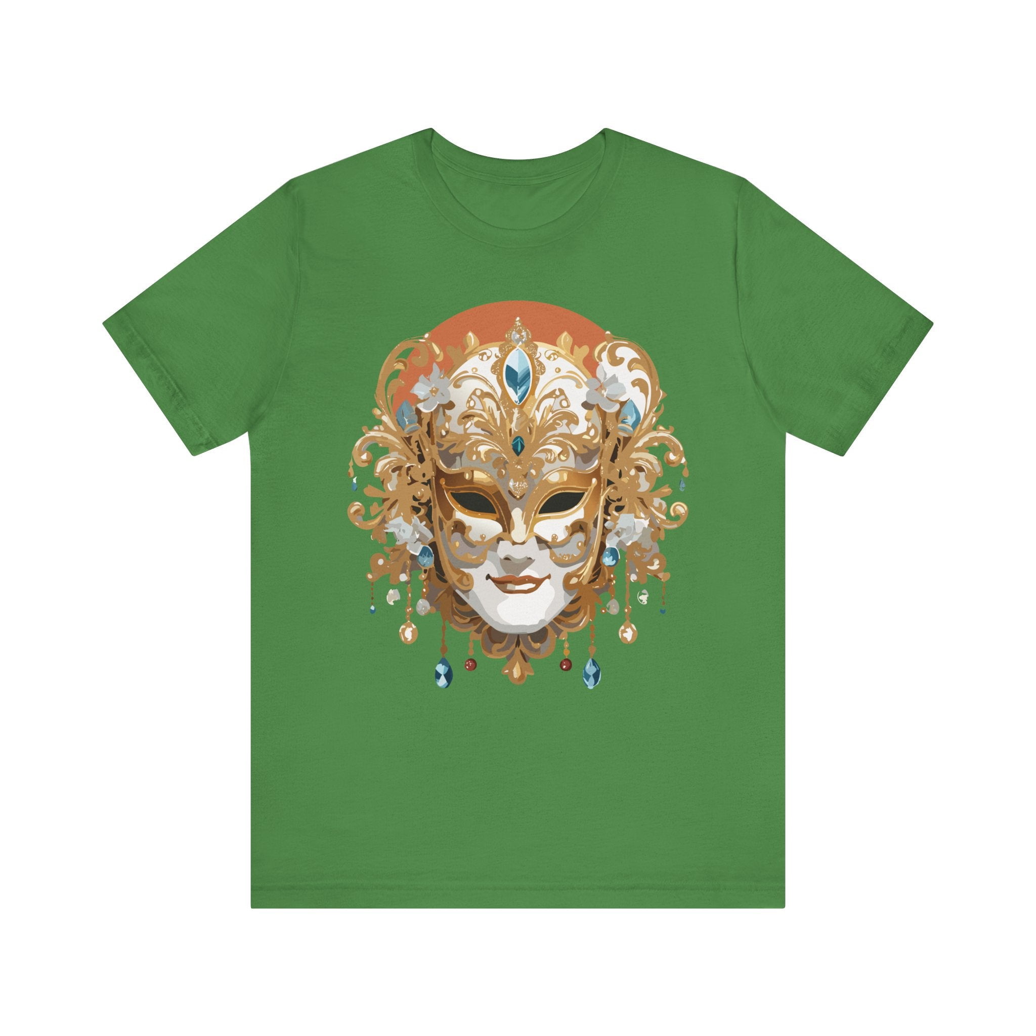 Mask Shirt, Shirt with Mask, Tee Shirt with Gold Face - Walmart.com