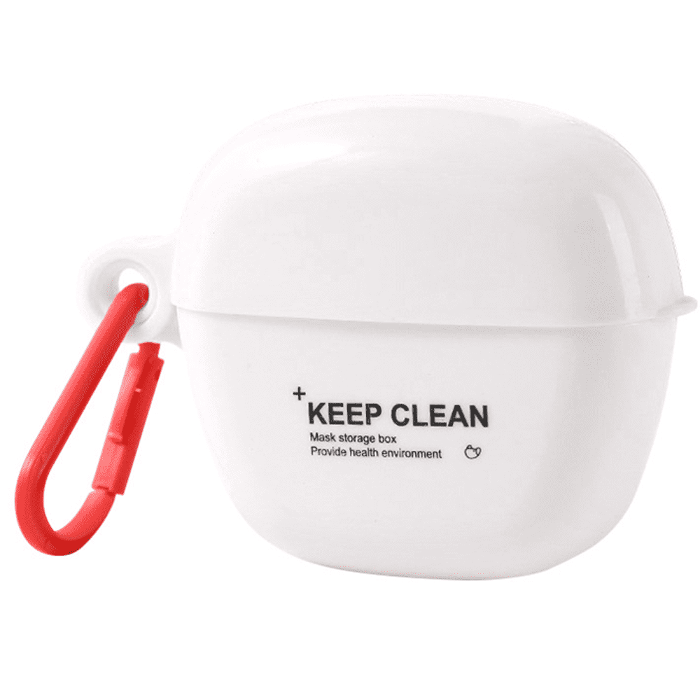 Mask Storage Case - Covering Mask Holder with Carabiner Keychain ...