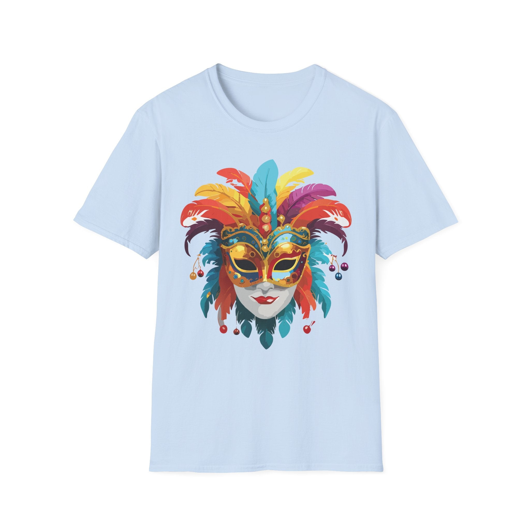 Mask Tee Shirt, Mask Shirt, Shirt with Mask, Masquerade Tees - Walmart.com