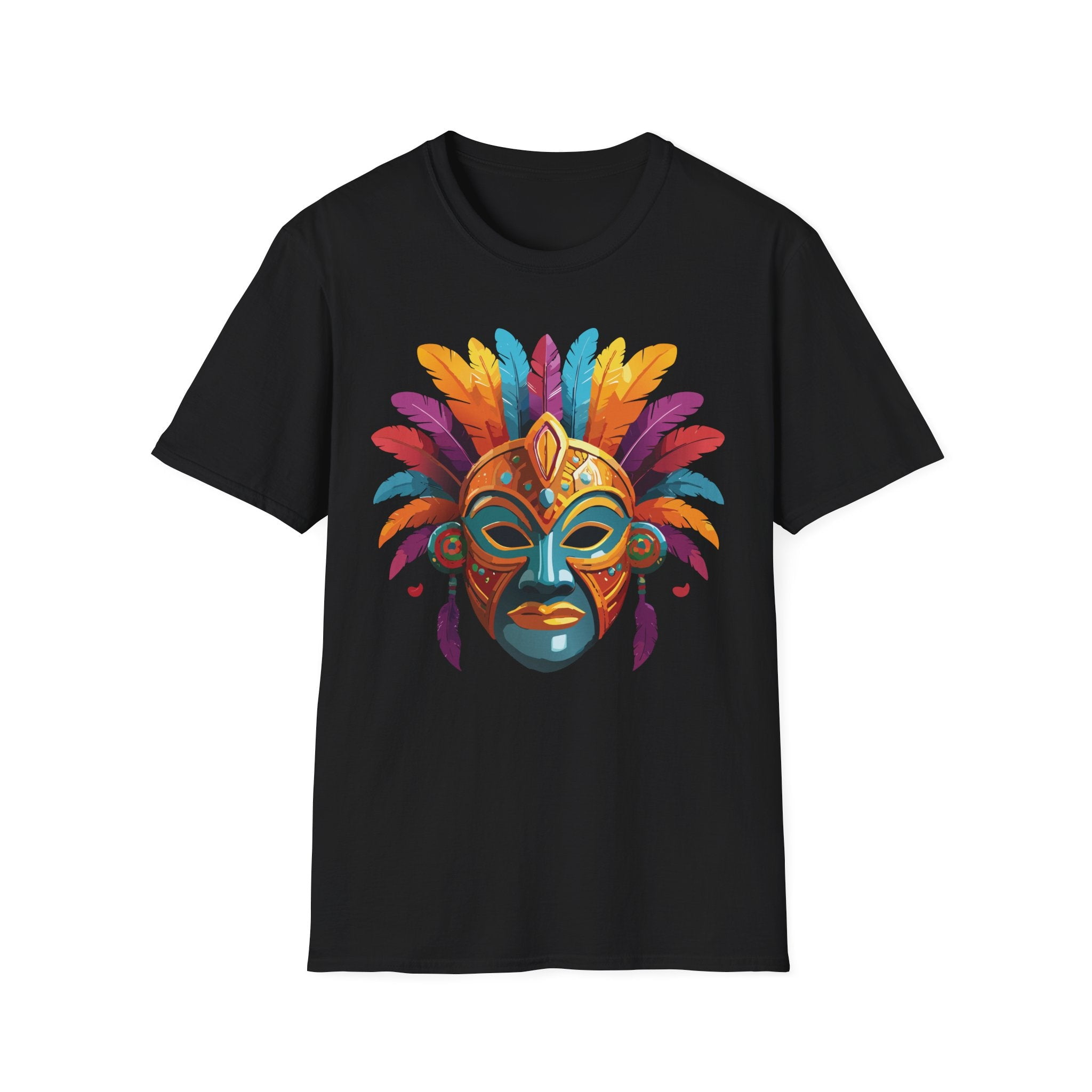 Mask Tee Shirt, Mask Shirt, Shirt with Mask, Masquerade Tees - Walmart.com