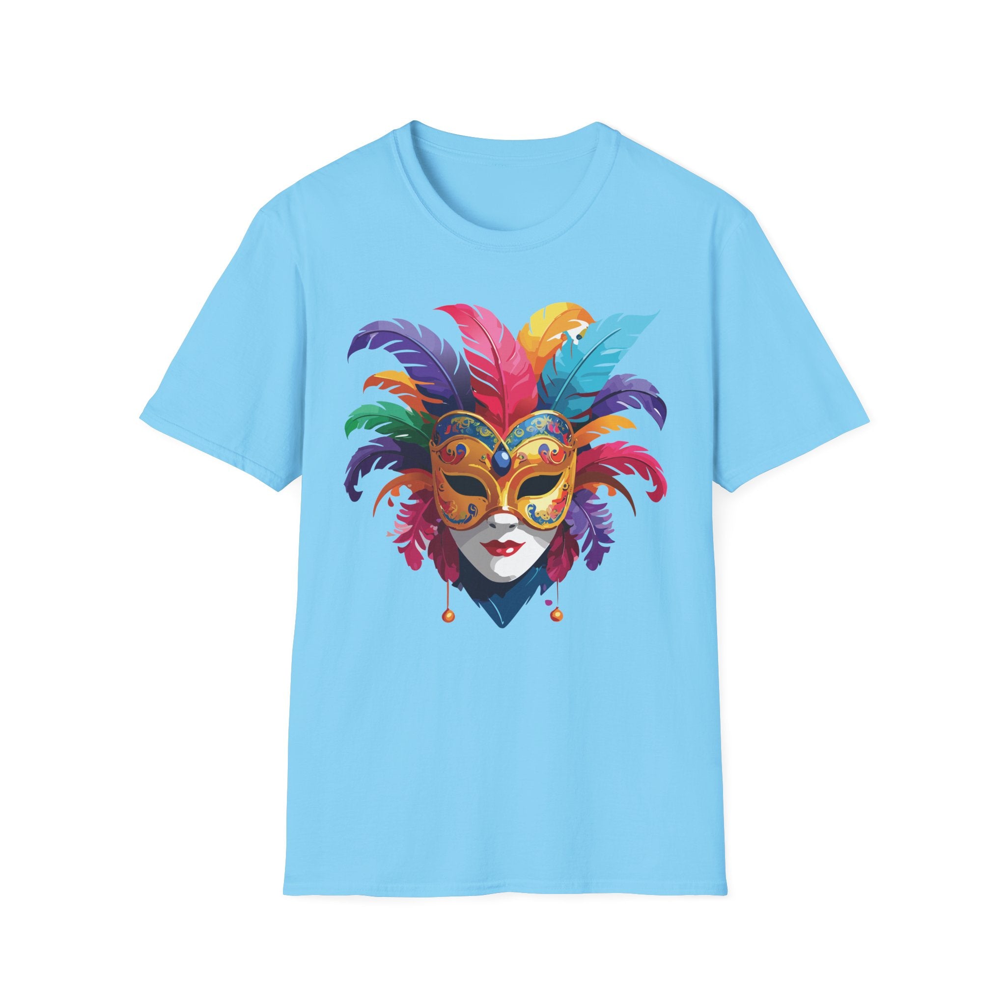 Mask Tee Shirt, Mask Shirt, Shirt with Mask, Masquerade Tees - Walmart.com