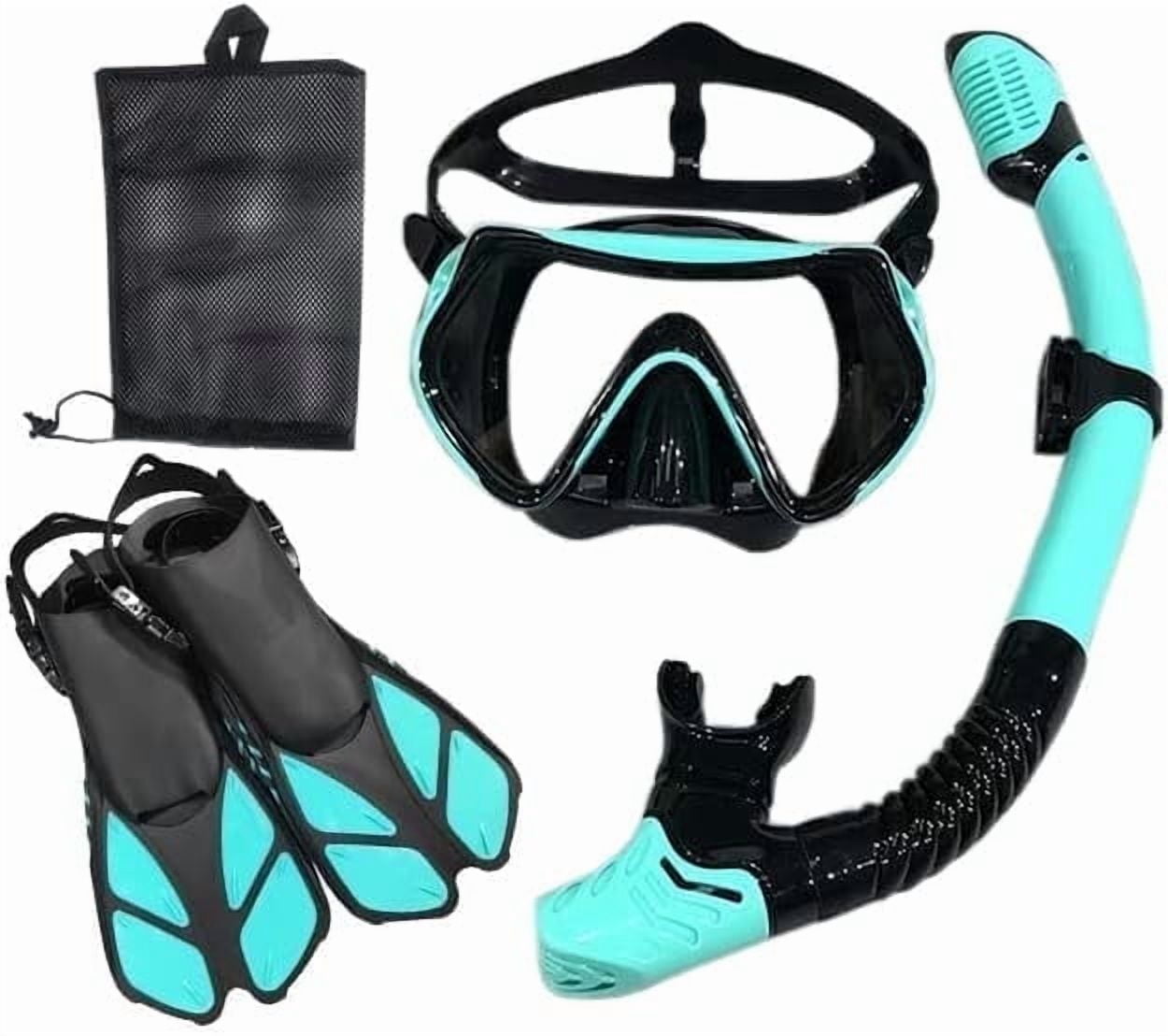 Mask, fins, snorkel set, including adult snorkeling equipment ...