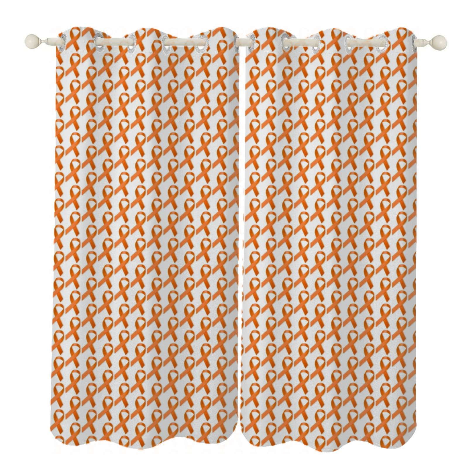 Mask of Multiple Sclerosis (MS) awareness ribbon Sunshade Curtains Home ...