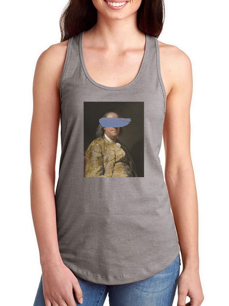 Masked Franklin Racerback Tank Women -Jennifer Goldberger Designs ...