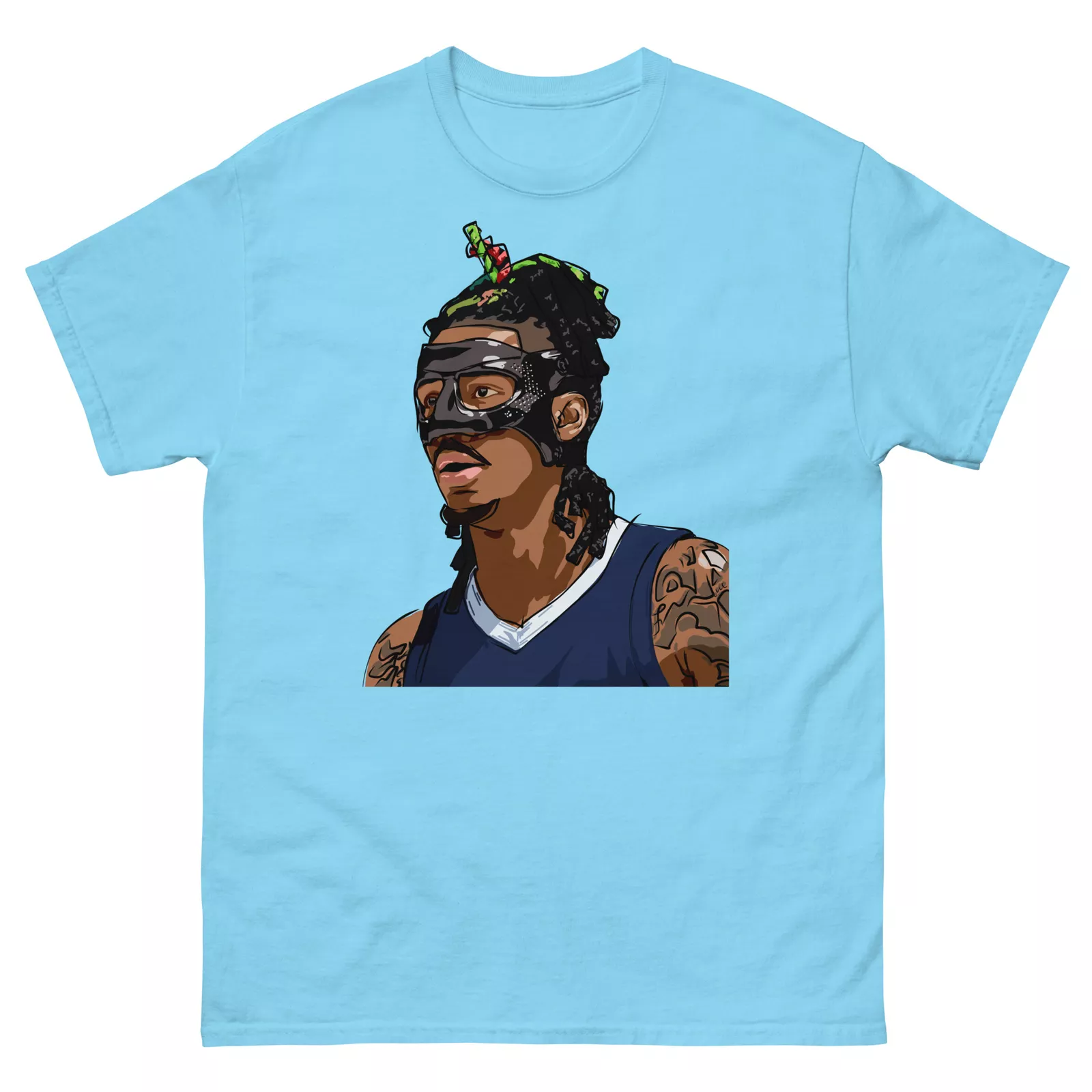 Masked Ja Morant Memphis T-Shirt - Walmart.com