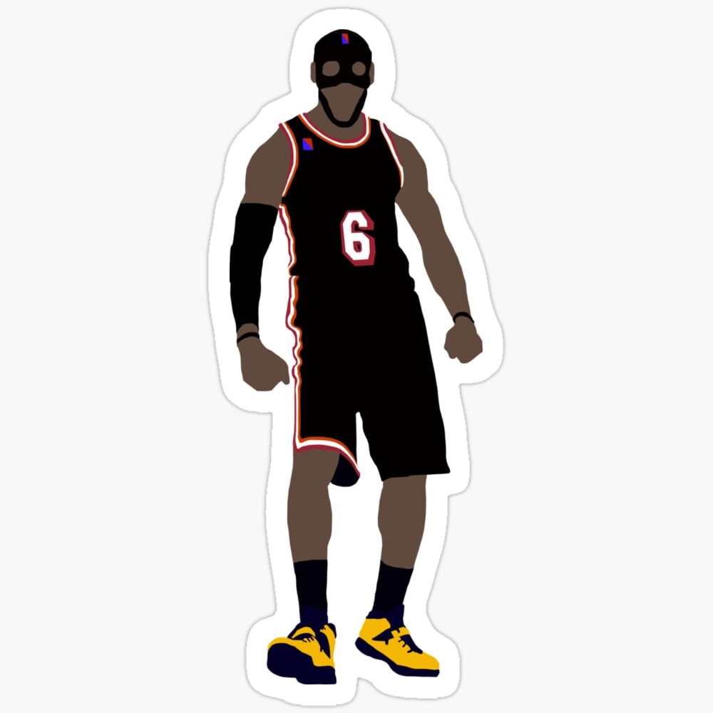 Masked Lebron Sticker Phone Decal Water Bottle Stickers Car Decals ...