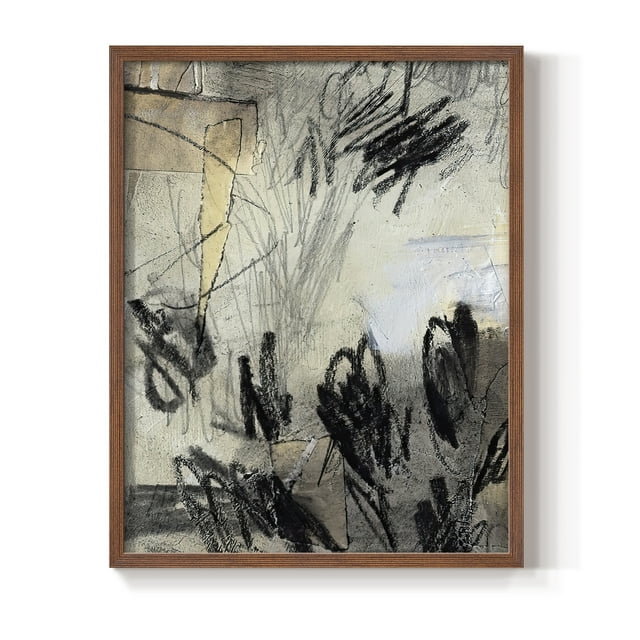 Masked Notes IV Framed Print in Brown Solid Wood Framed Print No Nail ...