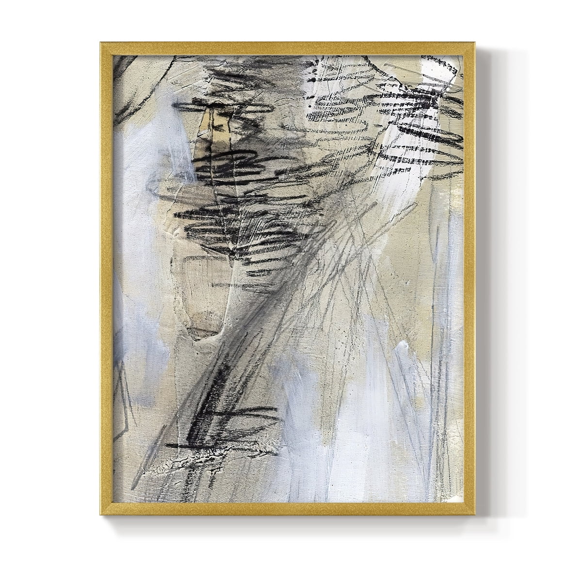 Masked Notes V Framed Print in Gold Solid Wood Framed Print No Nail ...