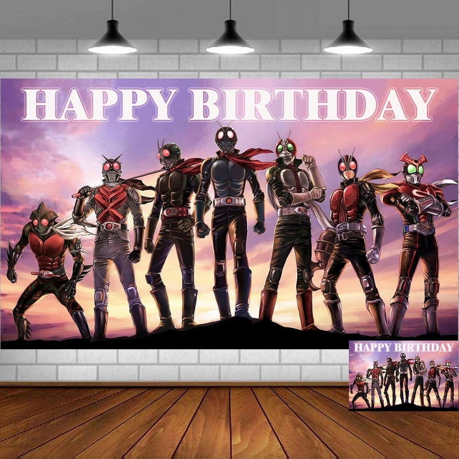 Masked rider Backdrop Banner Party Supplies Poster Movie Theme ...
