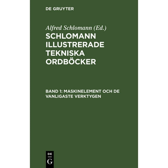 Maskinelement Och de Vanligaste Verktygen, (Hardcover) - Walmart.com