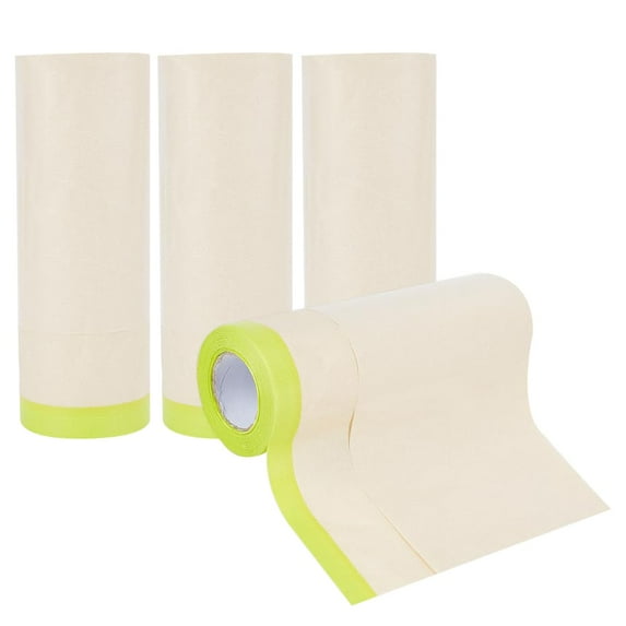 Masking Paper 11.81" x48.2 Feet Paint Masking Paper with Adhesive ...