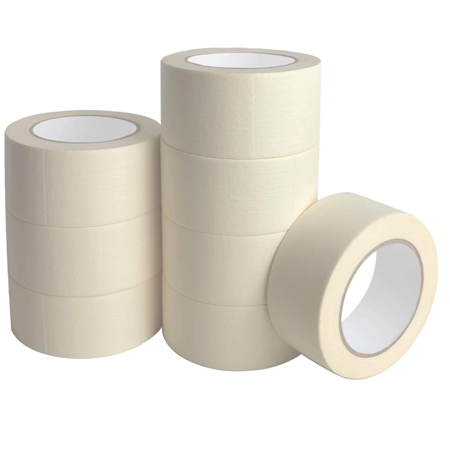 Masking Tape 2 inch Wide, 8 Pack Wide Masking Tape for General Purpose ...