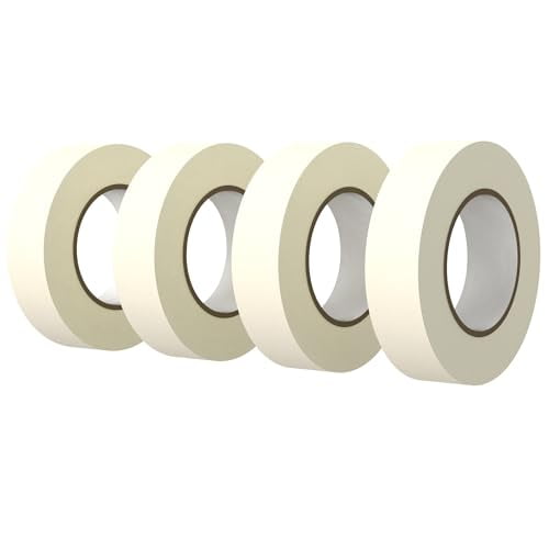 Masking Tape .75 Inch x 55 Yards, Pack of 4 Rolls, Adhesive Painting ...