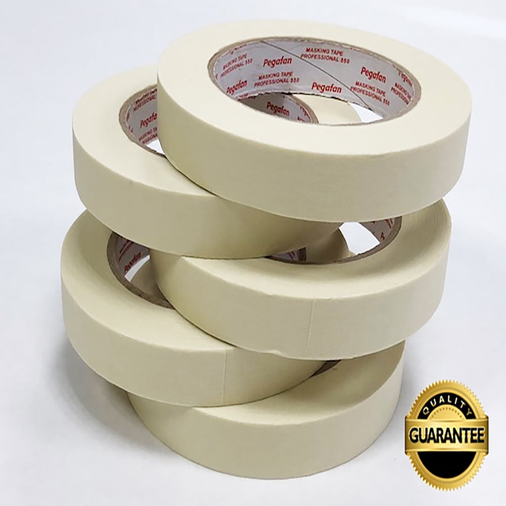 "Pegafan Removable White Masking Tape Multipack (5 Rolls) - 3/4"" x 55 ...