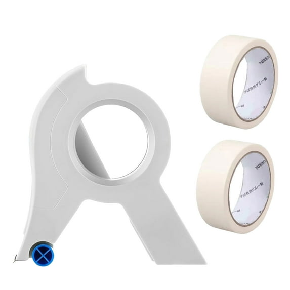 Masking Tape and Tape Dispenser Set 1.37Inchx22Yard Decorating Tape ...