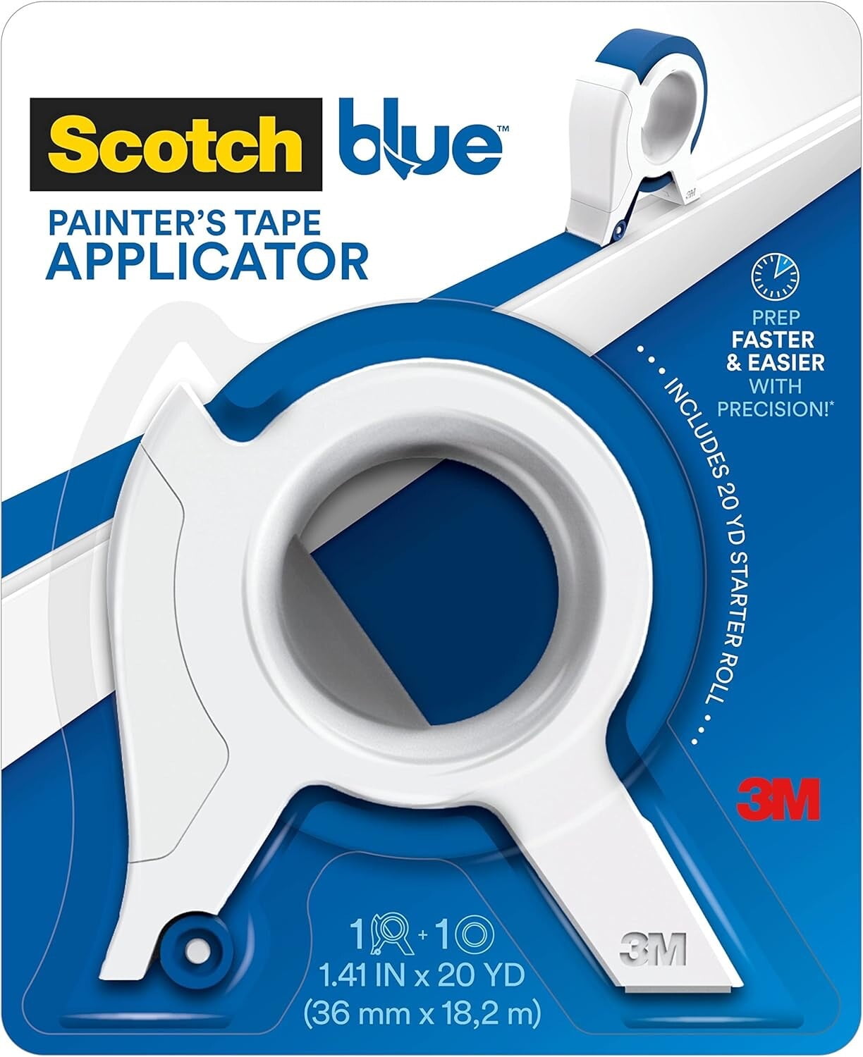 Masking master Scotch Blue Painters Tape Applicator +4 Rolls 0.94''x22 ...