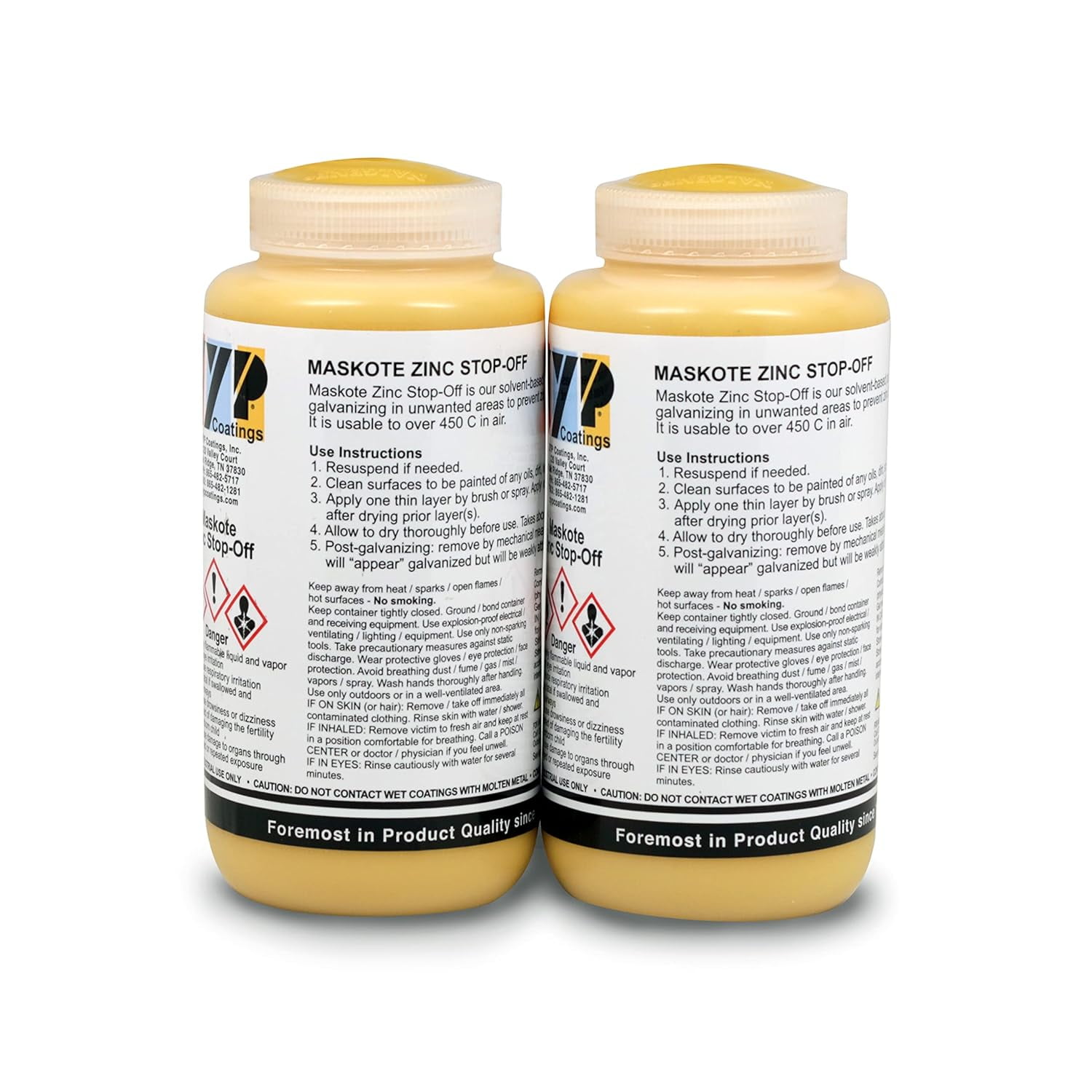 Maskote Zinc Stop-Off (2 Quart Pack) - Stops galvanizing in unwanted ...