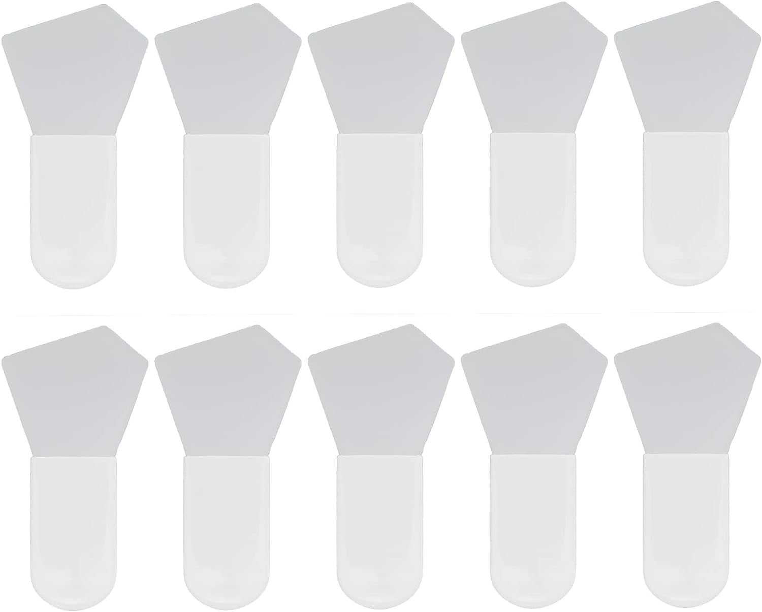 Masks Applicator, Polygon Shape Soft Silicone Mini Face Brush Portable ...