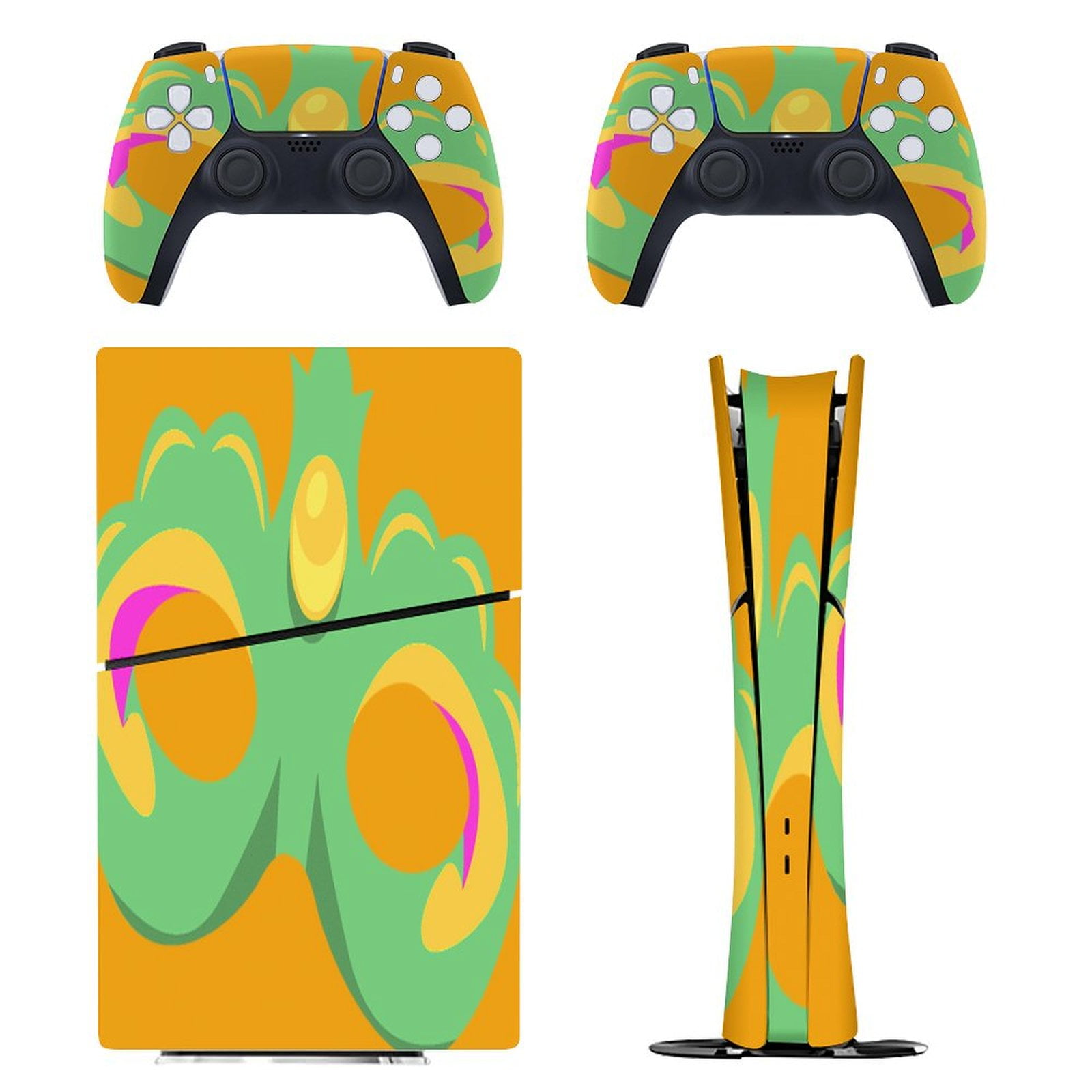 Masks, Carnival, Green PS5/PS5 Slim Digital Disc Skin Sticker For ...