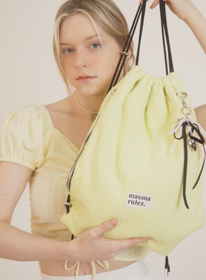 [Masmarulez] Korean Gym Sack backpack String Bag Tear lemon - Walmart.com