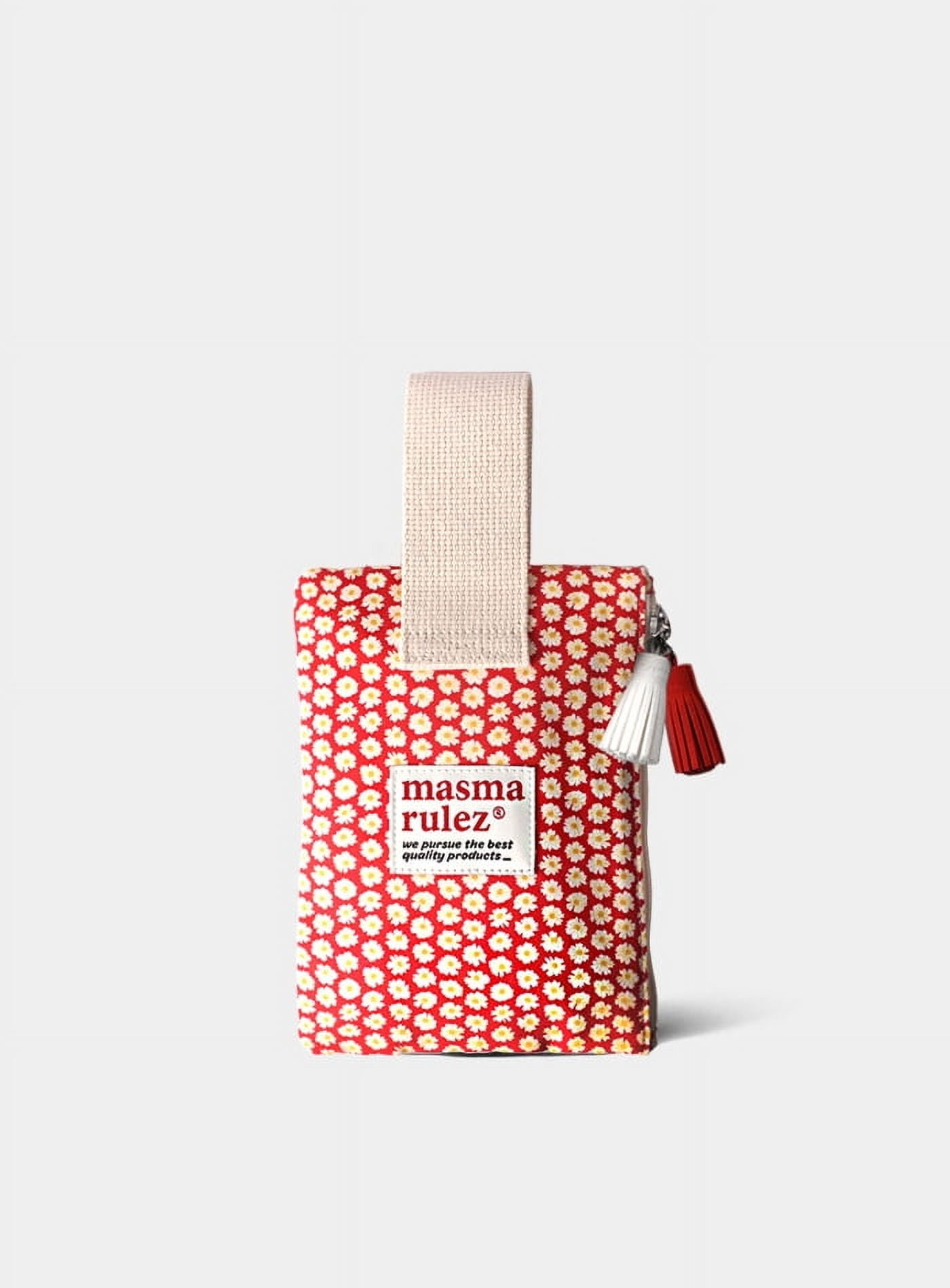 [Masmarulez] Strap pouch Red big Daisy _Waterproof - Walmart.com