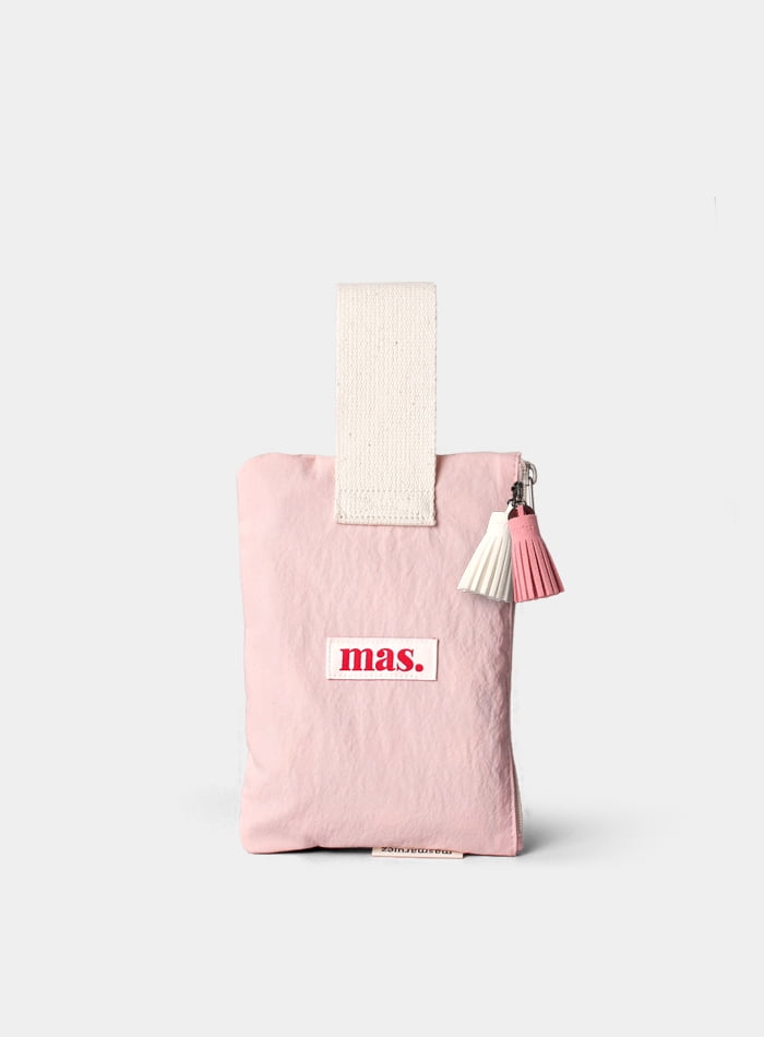 [Masmarulez] Strap pouch bag Solid _baby pink - Walmart.com