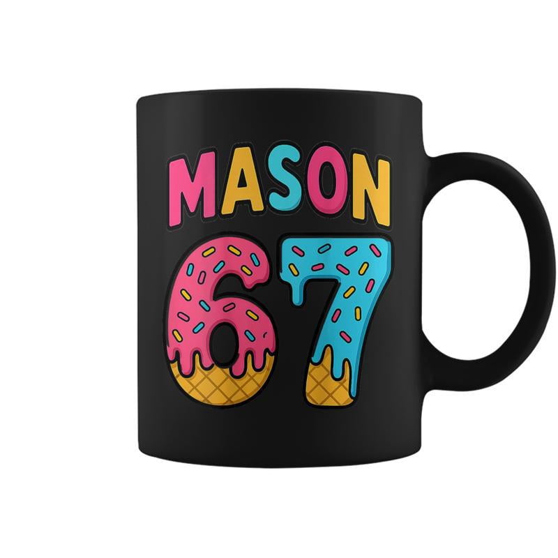 Mason 67 Ice Cream Meme Six Seven On Back Coffee Mugs - Walmart.com