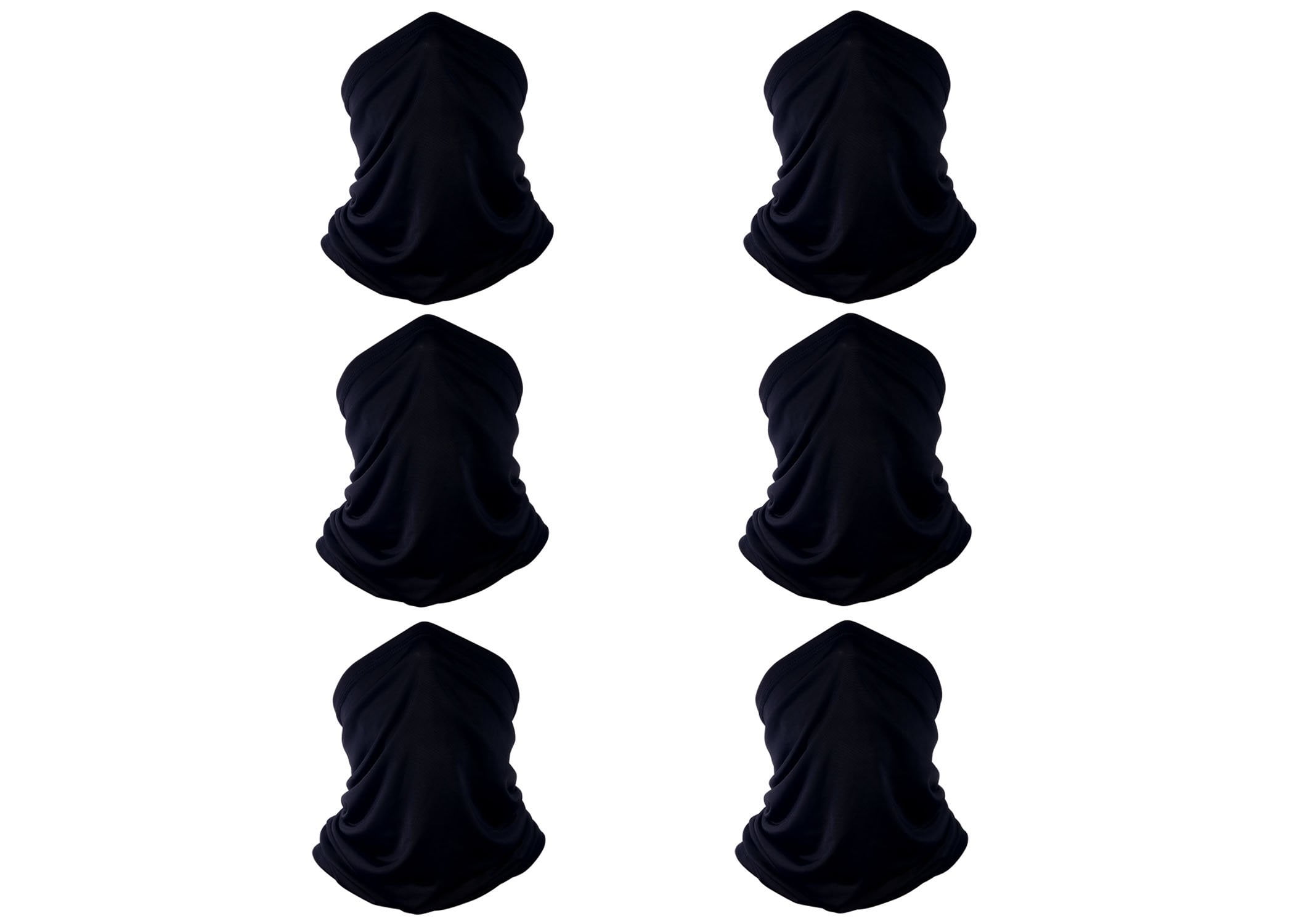 Mason Brand Mask Black Neck Gaiter 6 Pack | Face Mask | Reusable ...