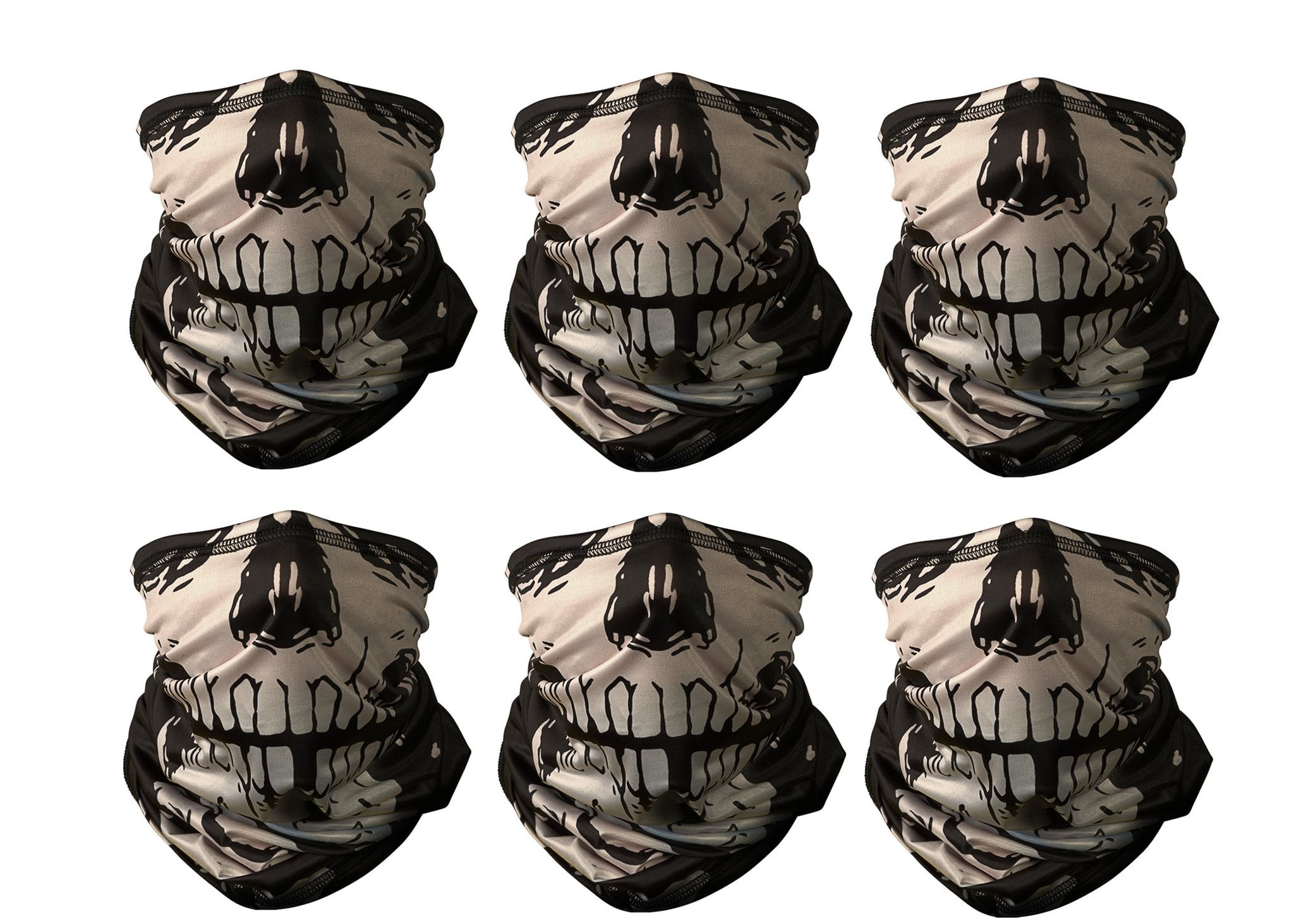 Mason Brand Mask Skull Neck Gaiter 6 Pack | Face Mask | Reusable ...