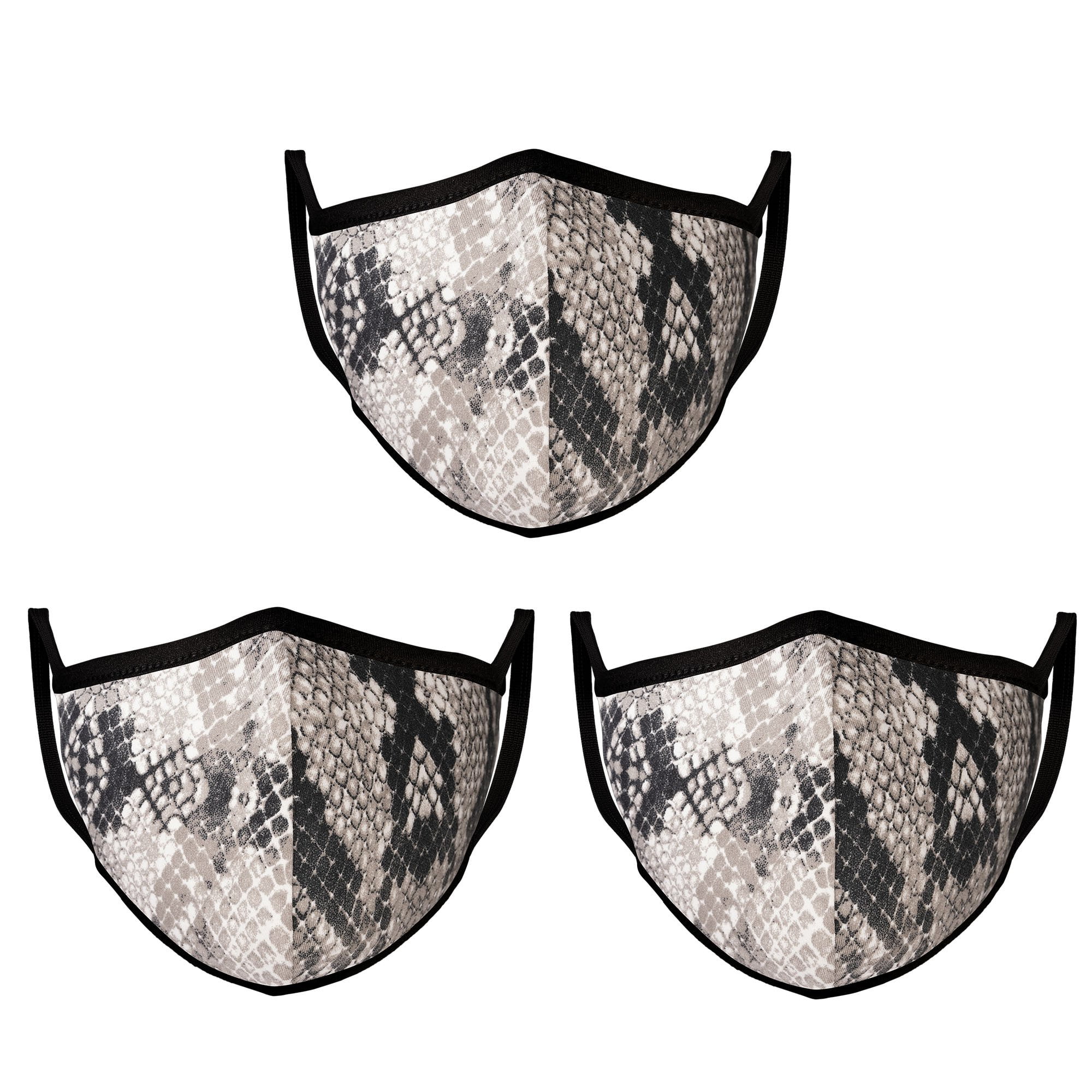 Mason Brand Masks Solid Snake 3 Pack | Face Mask | 100% Cotton | Made ...