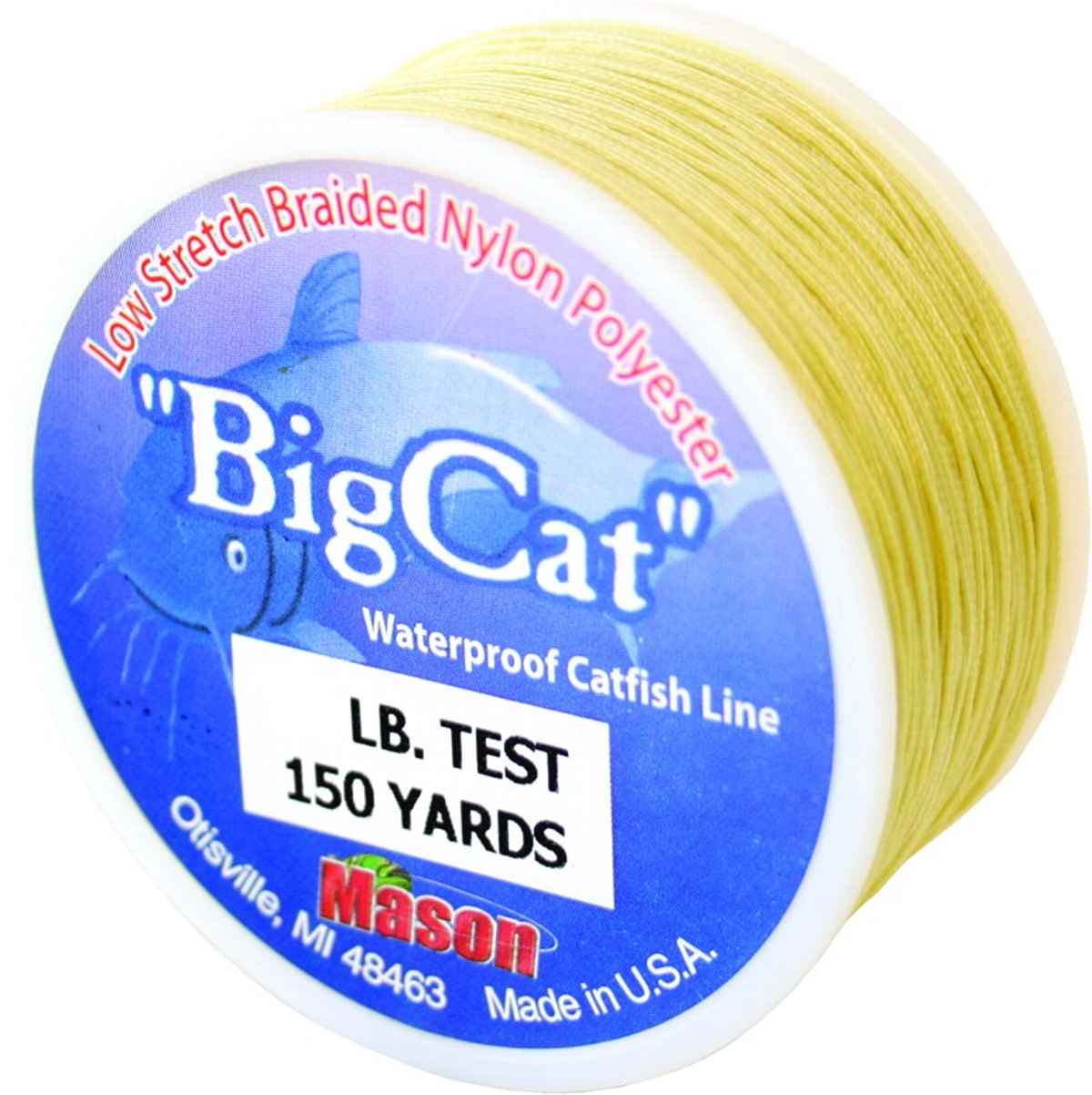 Mason C-45 BigCat Braided Nylon Catfish Line 45lb 150yd - C-45 ...