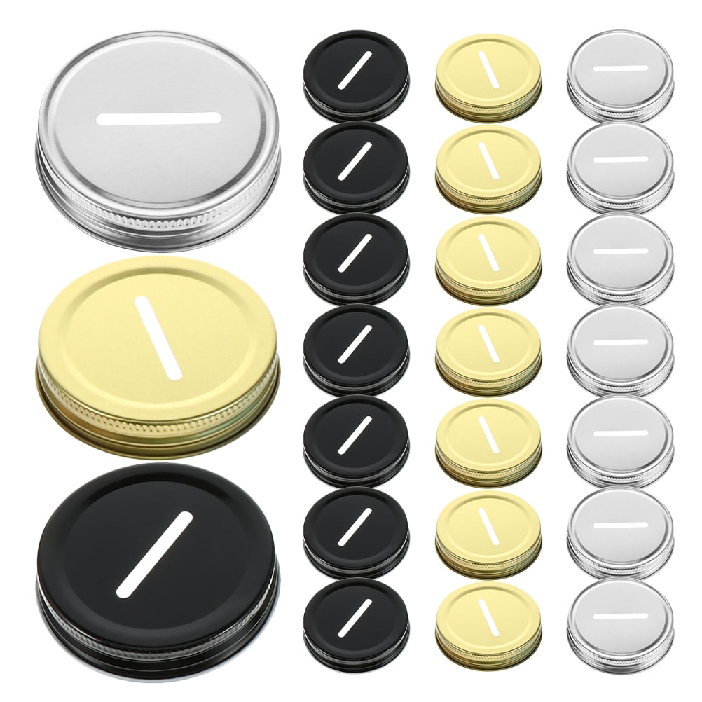 Mason Can Lid Jar Reusable Lids Piggy Bank Lid Mason Jar Self Made Mini ...