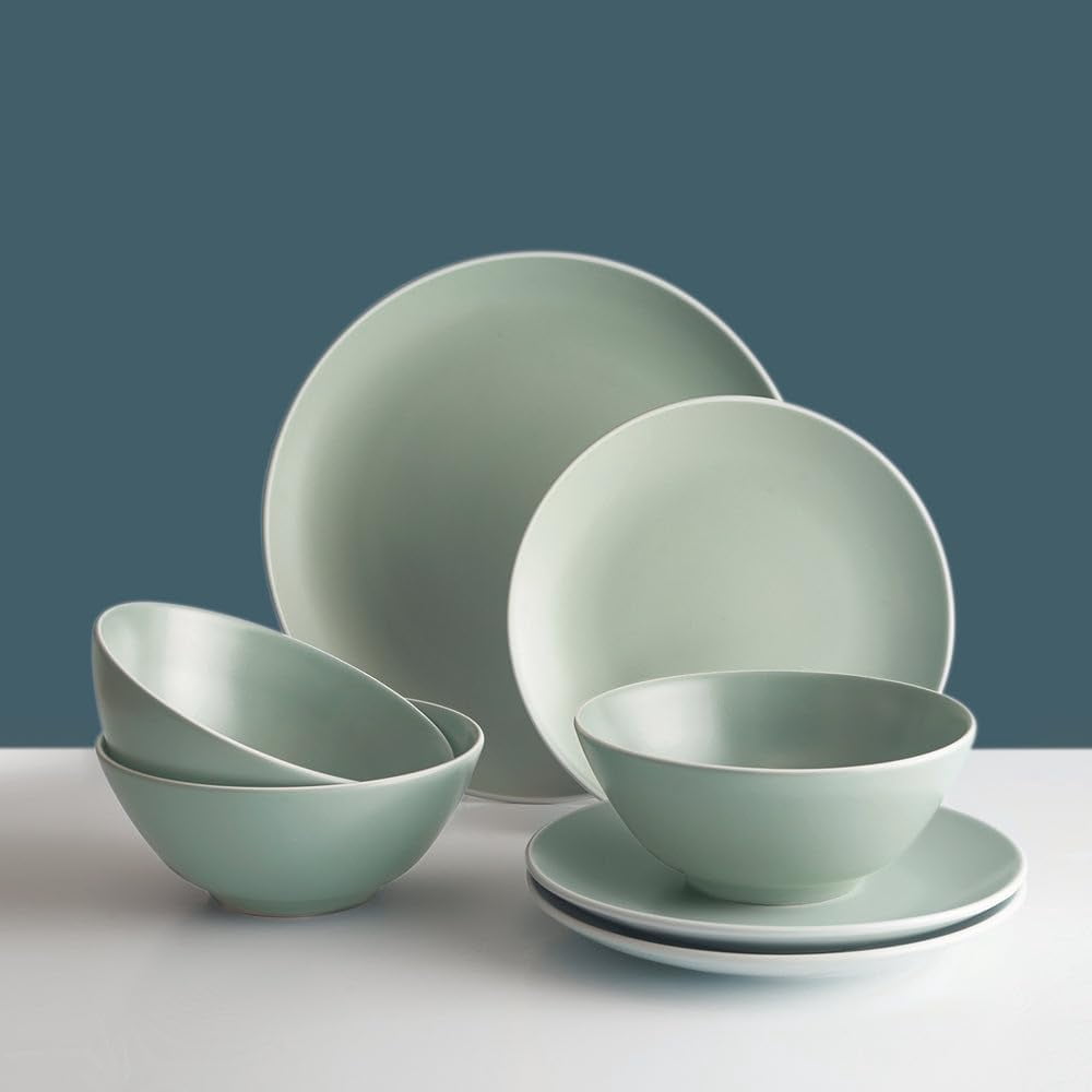 Mason Cash | Classic Collection 12-Piece Dinnerware Set - Green ...