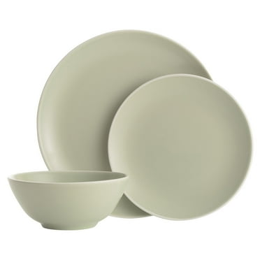 Stone Lain Tom 32-Piece Dinnerware Set Stoneware, Olive Green - Walmart.com