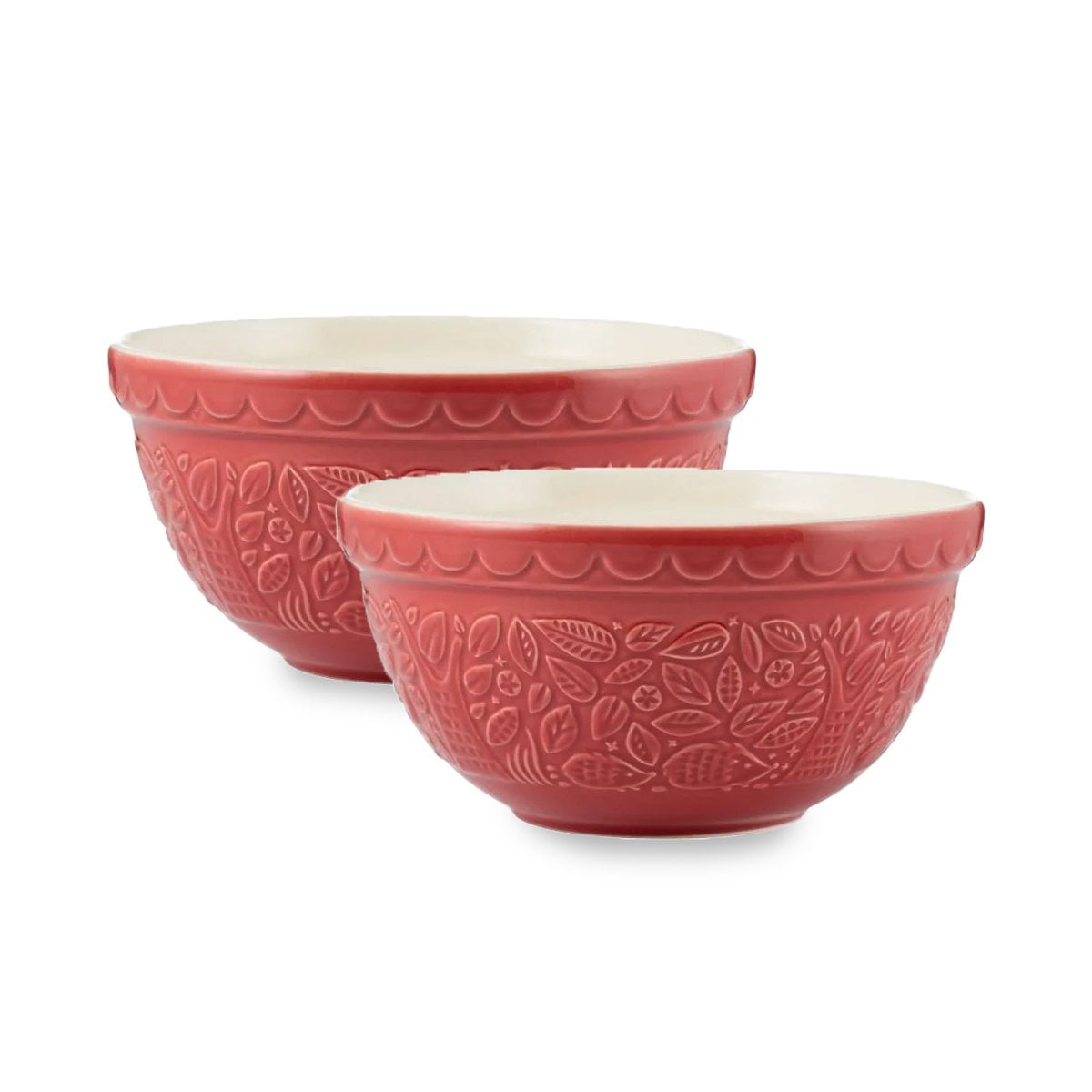 Mason Cash In the Forest S30 (1.25 Qt) Embossed Red Hedgehog Mixing ...