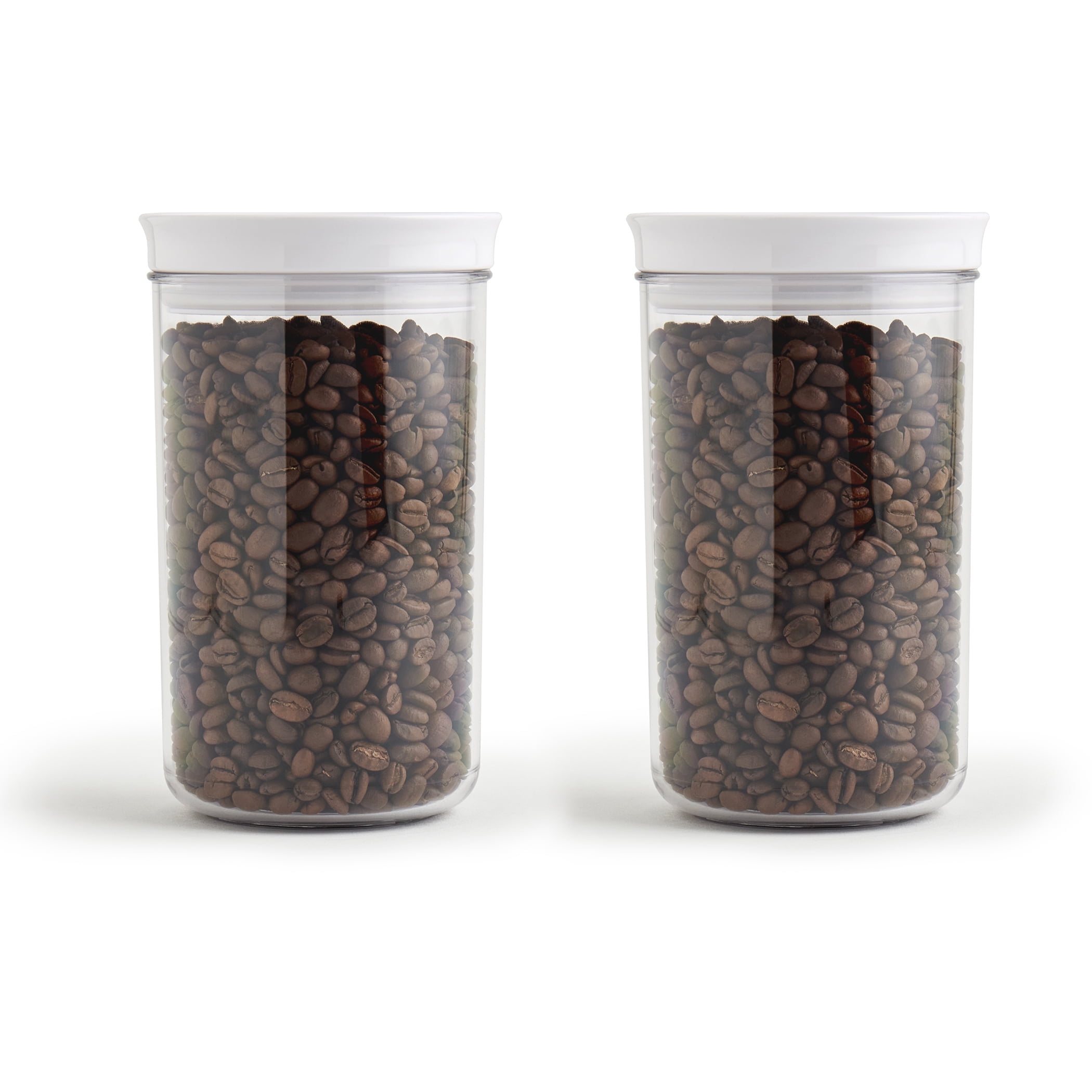 Mason Craft & More 2 Piece Medium Clear Plastic Tall Food Storage ...
