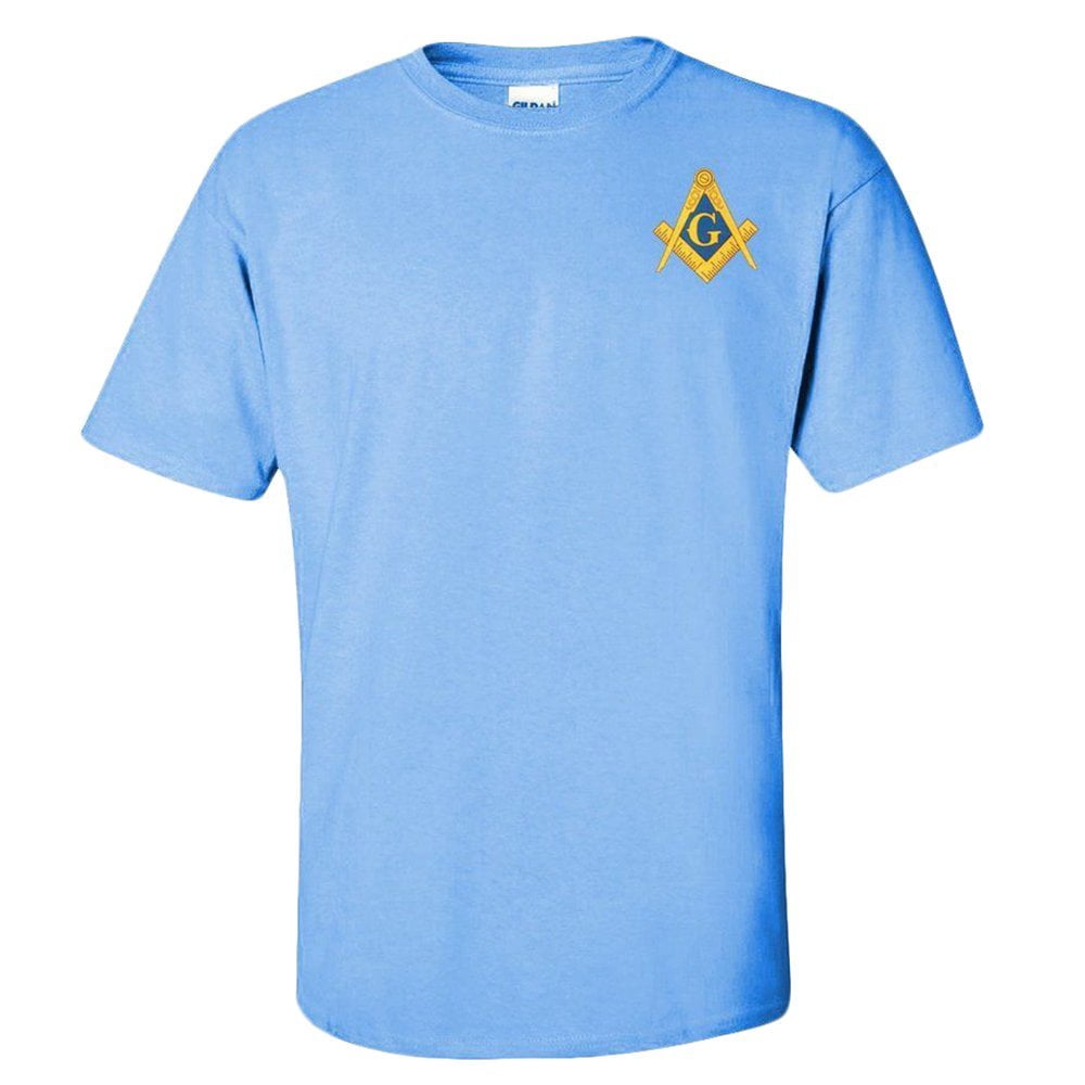 Mason/Freemason Crest Tee Large Light Blue - Walmart.com