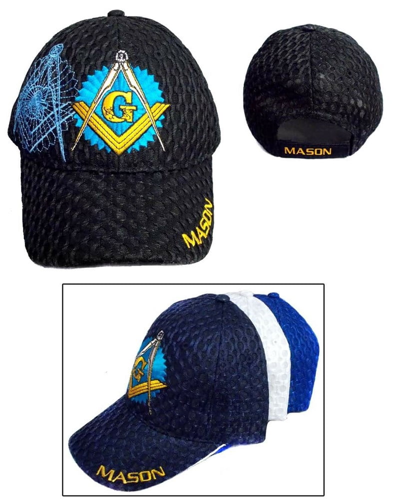 Mason Freemasonry Baseball Caps Hats Embroidered (75020J ^*) - Walmart.com