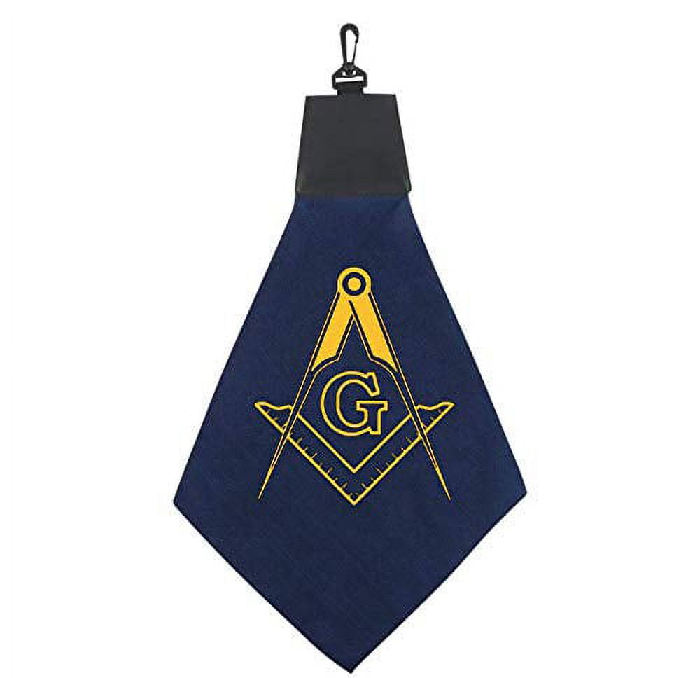 Mason G Square & Compass Freemason Masonic Triangle Golf Towel With ...