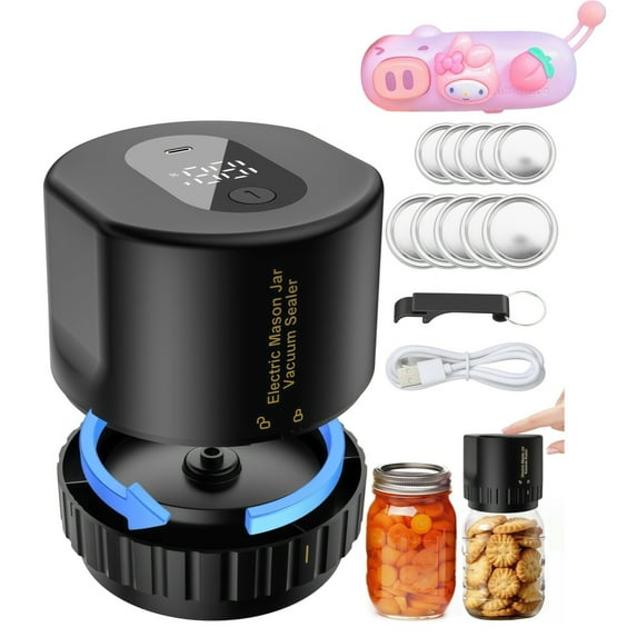 Mason Genie Vacuum Jar Sealer – Electric Mason Jar Sealing Kit for Wide ...