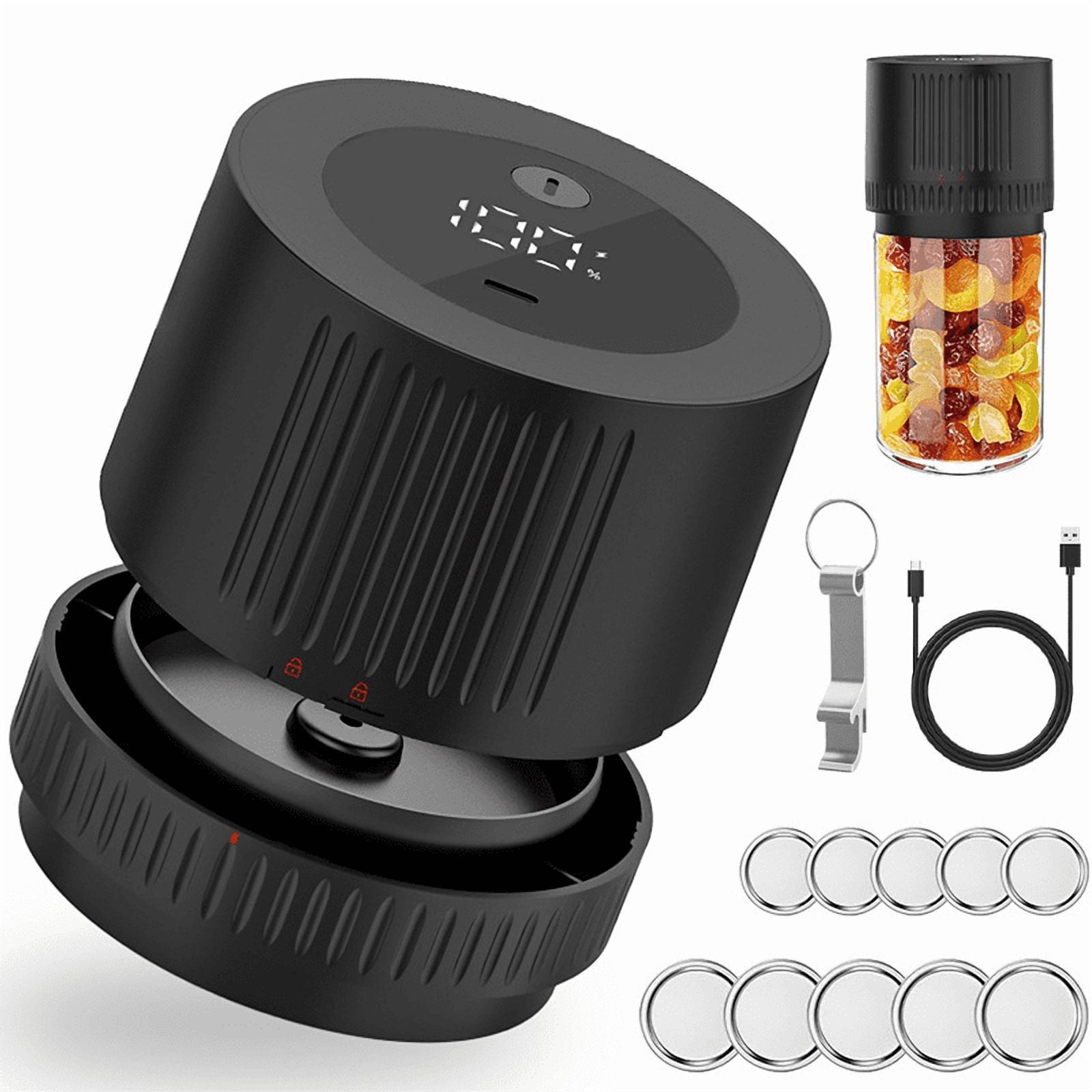 Mason Genie Vacuum Sealer, Wide Mouth and Regular Mouth Canning Lid ...