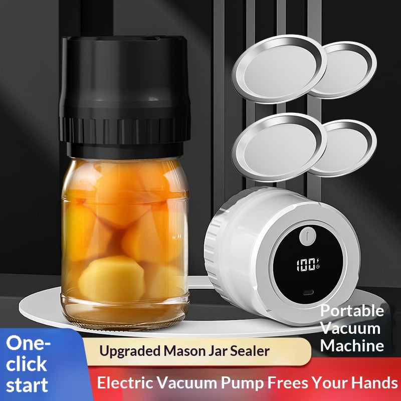 Mason Genie Vacuum Sealer, Wide Mouth and Regular Mouth Canning Lid ...